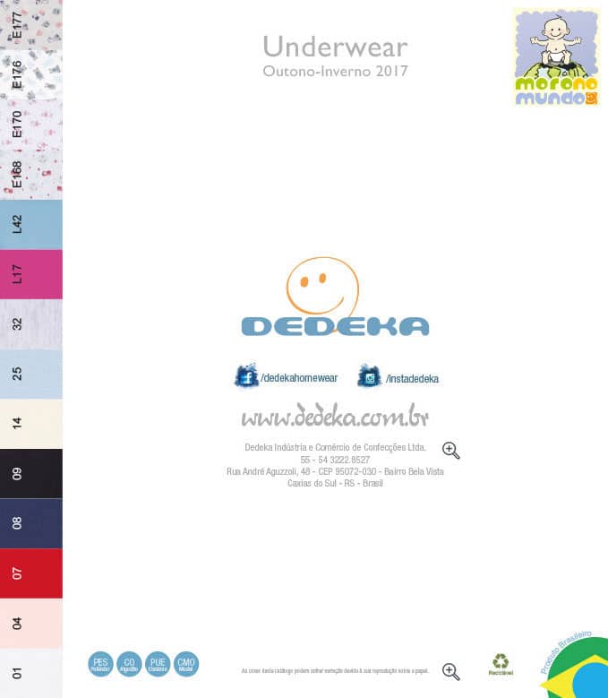 Dedeka Homewear - Underwear Outono-Inverno 2017